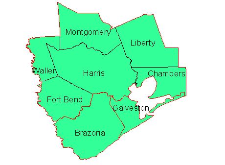 Counties Around Houston Analysis: The Blue Dots In Texas' Red