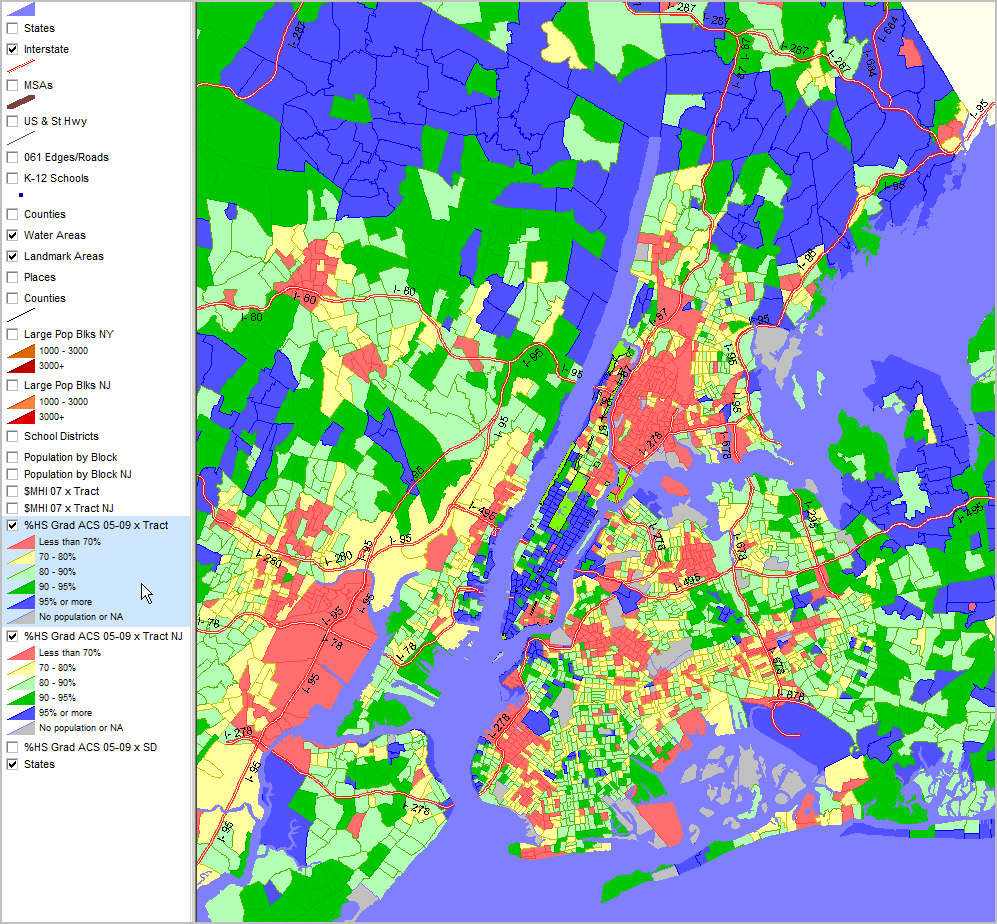 New York NY Census 2010 & Demographic Economic Patterns & Trends